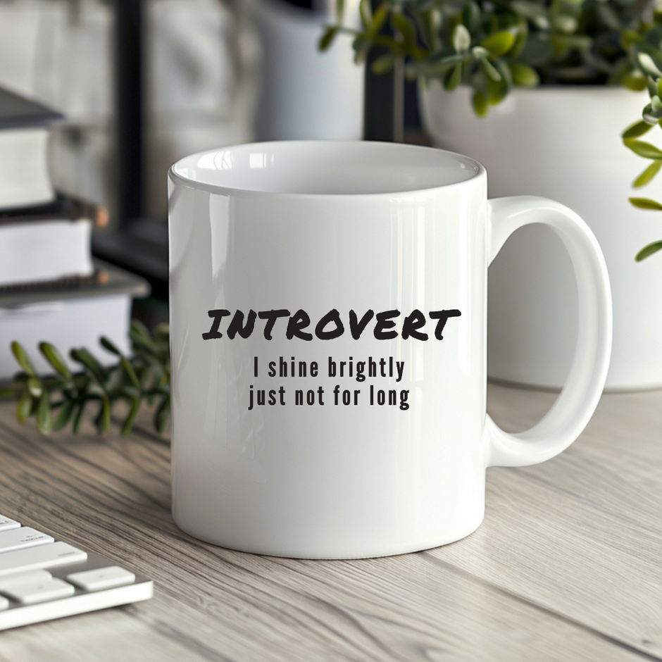 Introvert Mugs | Funny & Unique Coffee Mugs | Sincerely, An Introvert